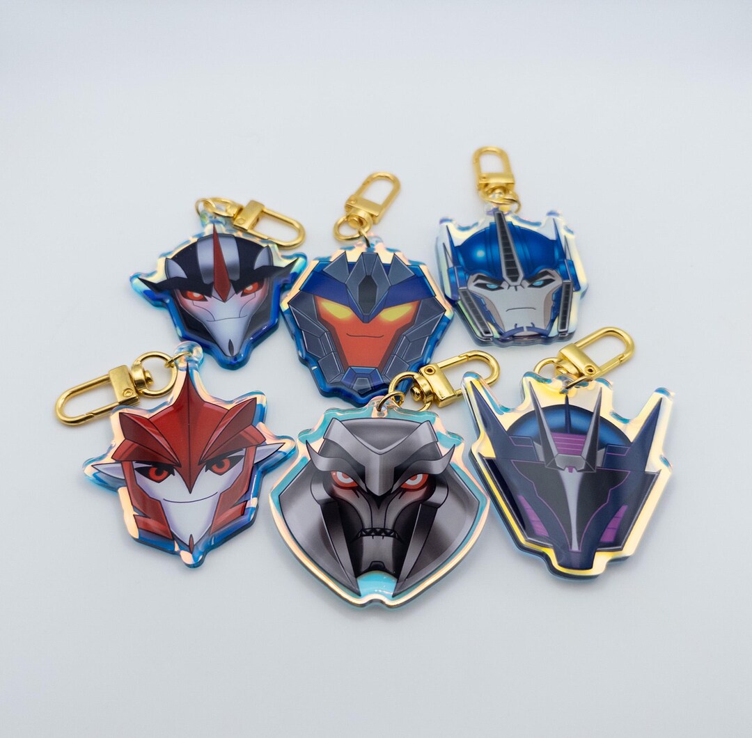 Transformers Prime 5.5cm Holographic Keychains - Etsy
