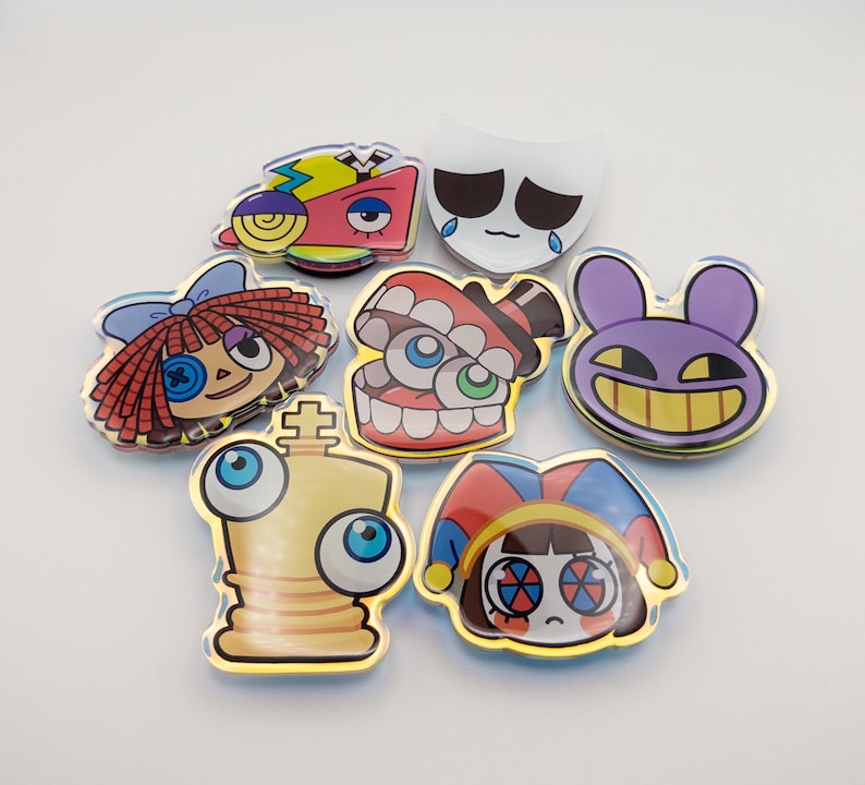 Digital Circus Rainbow Acrylic Phone Grip - Etsy