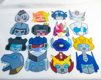Transformers Earthspark Stickers // Holographic Vinyl - Etsy