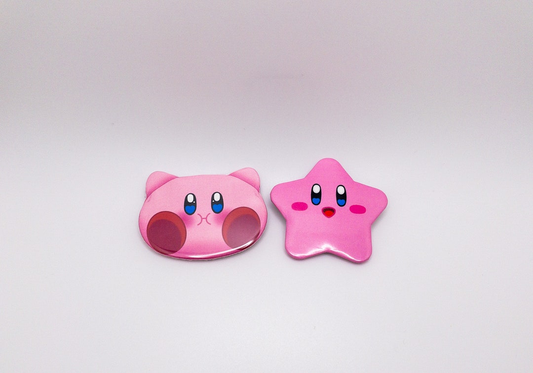 2.2" Kirby Button Pins - Etsy
