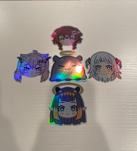 Vtuber Holographic Stickers - Etsy