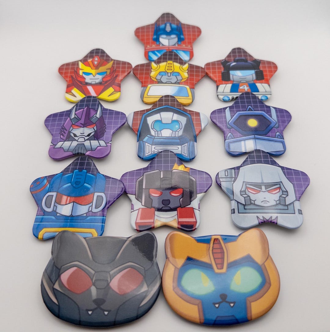 2.2" Transformers Button Pins - Etsy