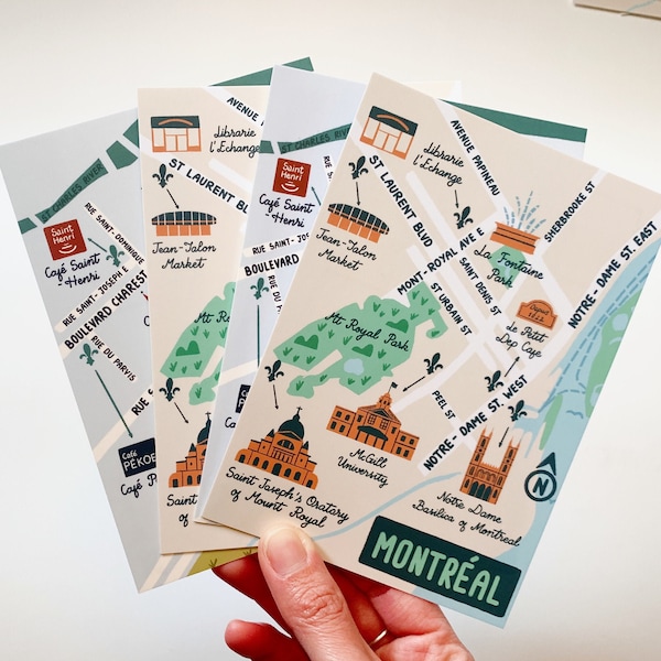 Illustrated Postcard - Etsy