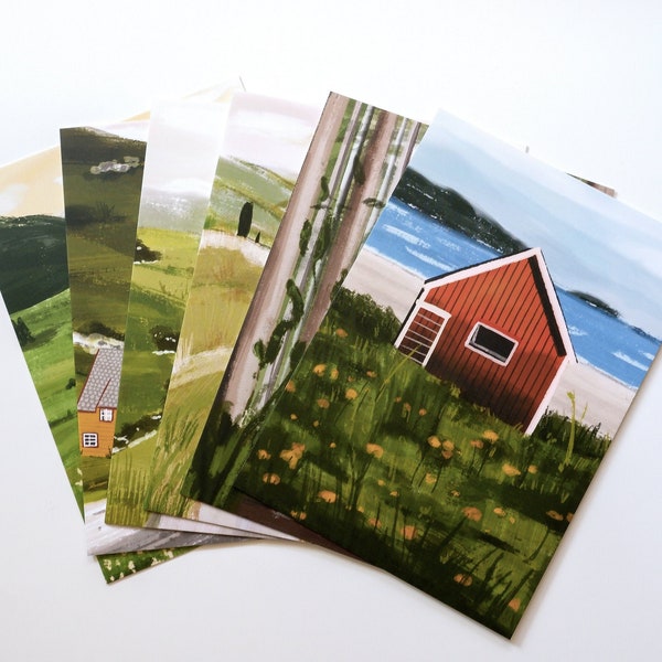 Landscape Postcard - Etsy