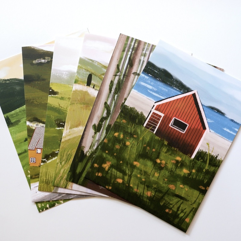 Landscape Postcard - Etsy