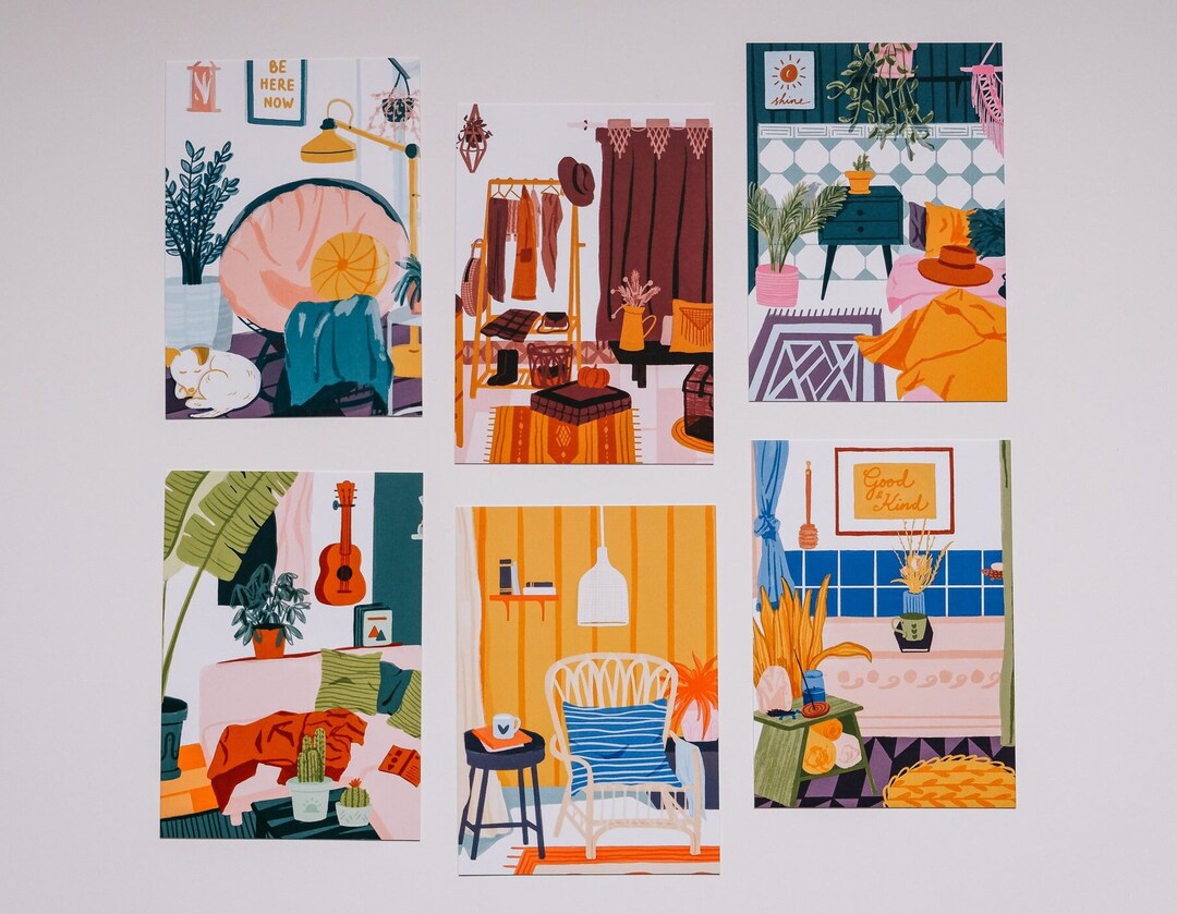 Postcrossing Postcards, Snail Mail, Pen Pal, Bookmark Set, Aesthetic ...