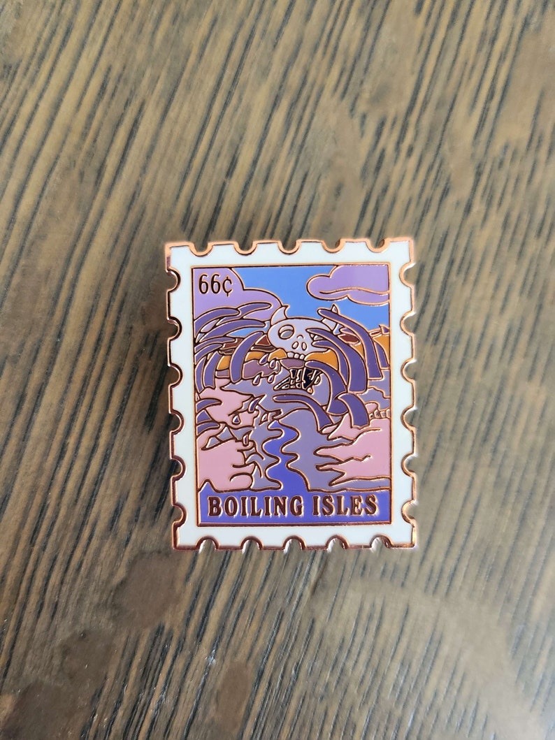 Boiling Isles Stamp Enamel Pin - Etsy