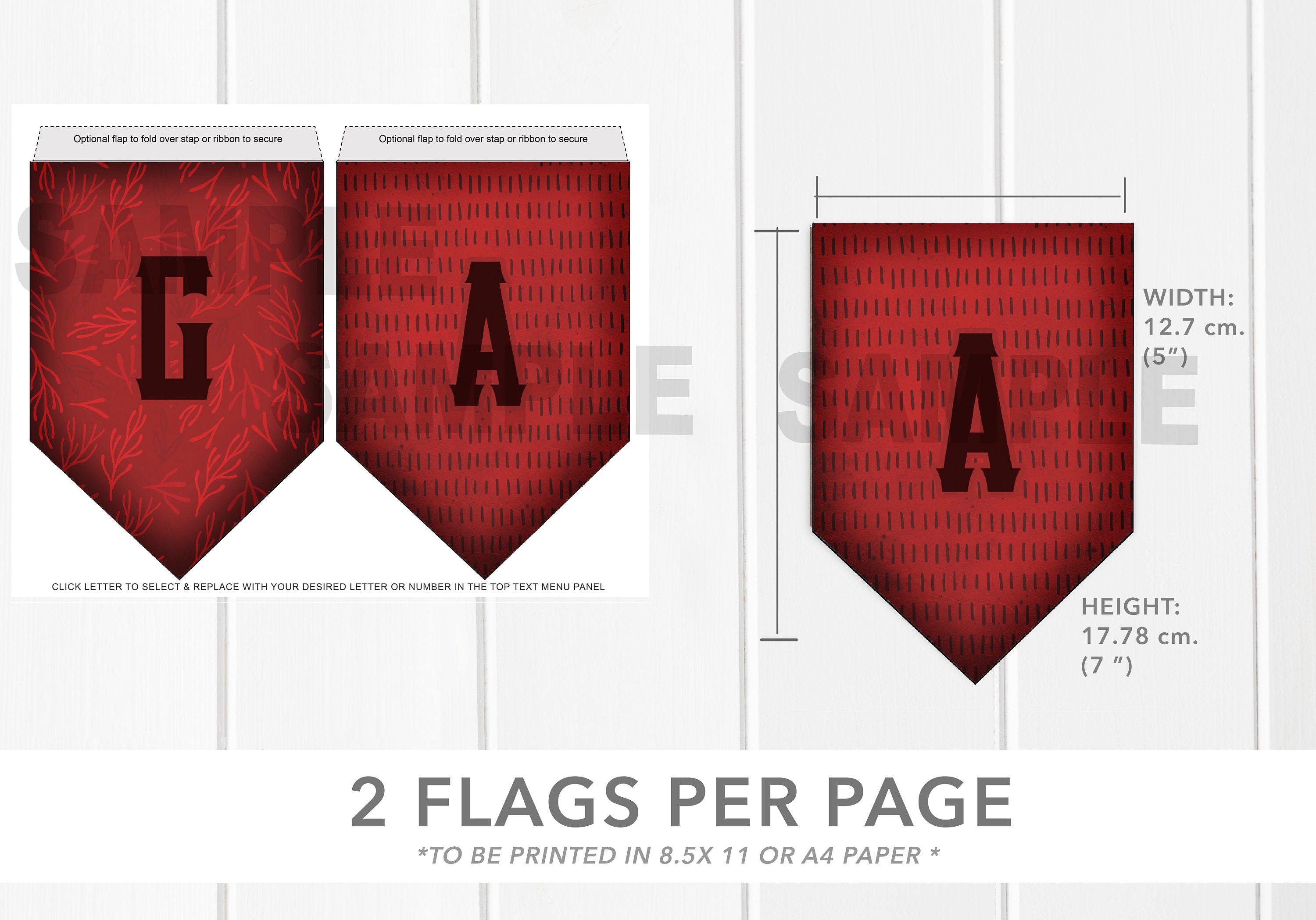 Red Gothic Game Night Banner_printable Bunting Garland Instant Download ...