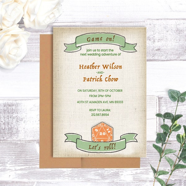 Dungeons and Dragons Game Night Invitation - Etsy