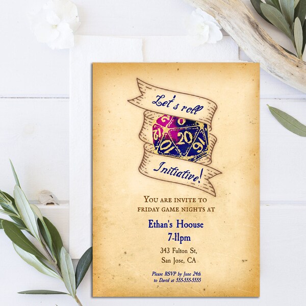 Dungeons and Dragons Wedding Invitations - Etsy