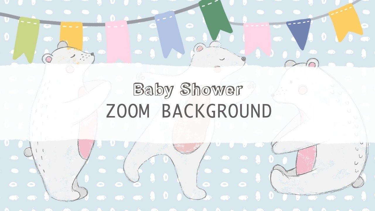 Baby Shower Digital Zoom Background_ Instant Download_ Baby - Etsy Ireland