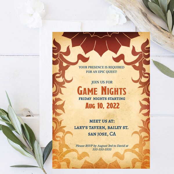 Fantasy Birthday Invitation - Etsy