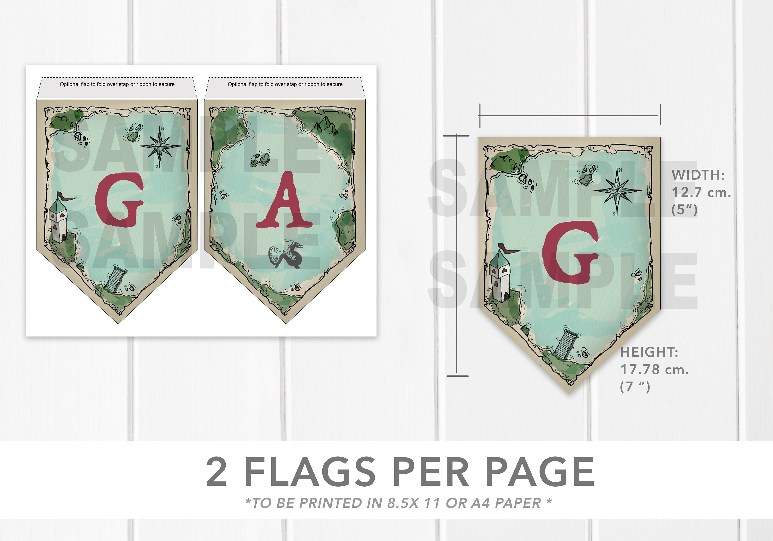 Customizable Adventure Map_game Night D&D Banner_printable Paper ...