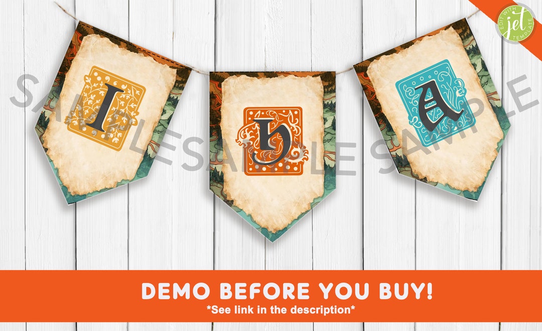 Root Inspired Board Game Birthday Banner_printable Bunting Garland ...