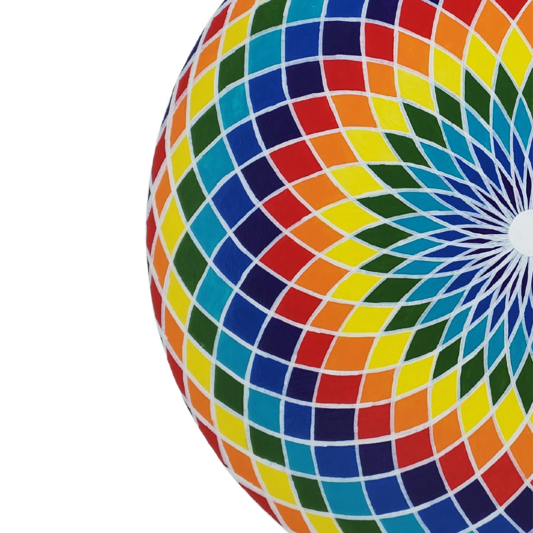 Torus Mandala, Hand Painted, Chakras, Original Painting, Sacred ...