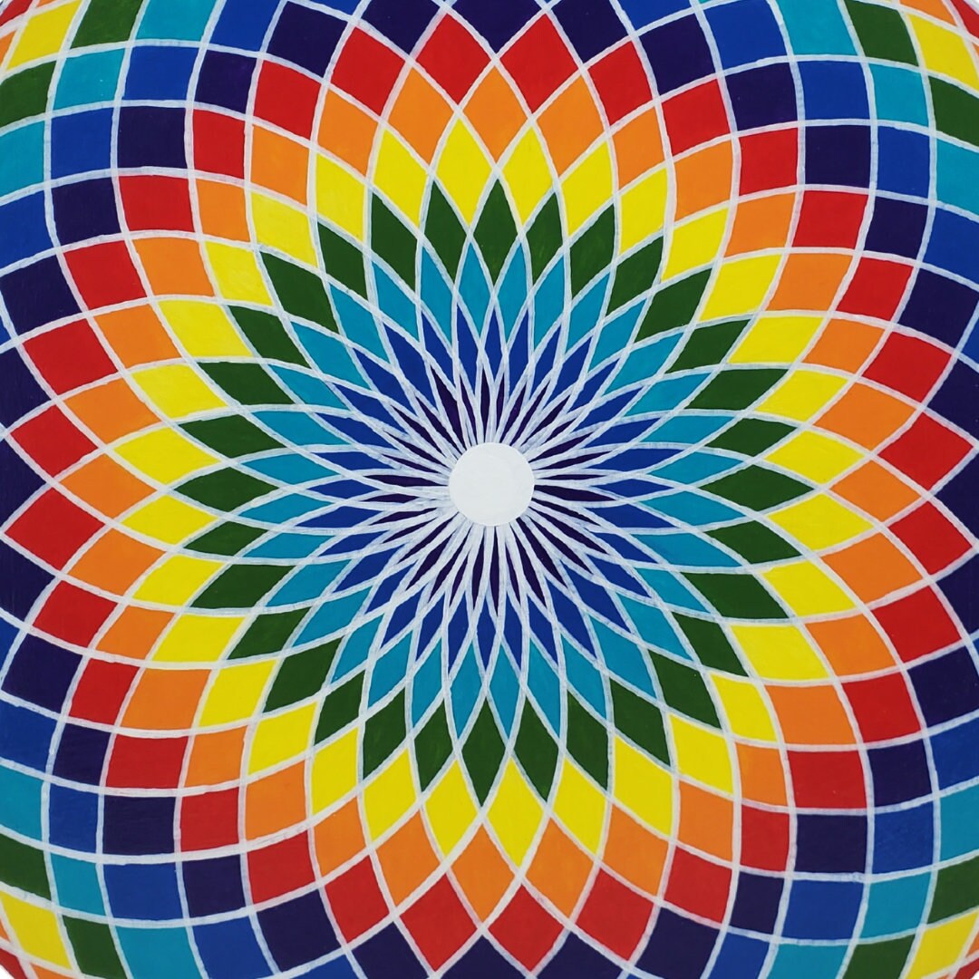 Torus Mandala, Hand Painted, Chakras, Original Painting, Sacred ...
