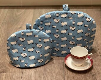 TEA COSY Teapot Cover for a Cottage Retro Kitchen Green Sheep | Etsy