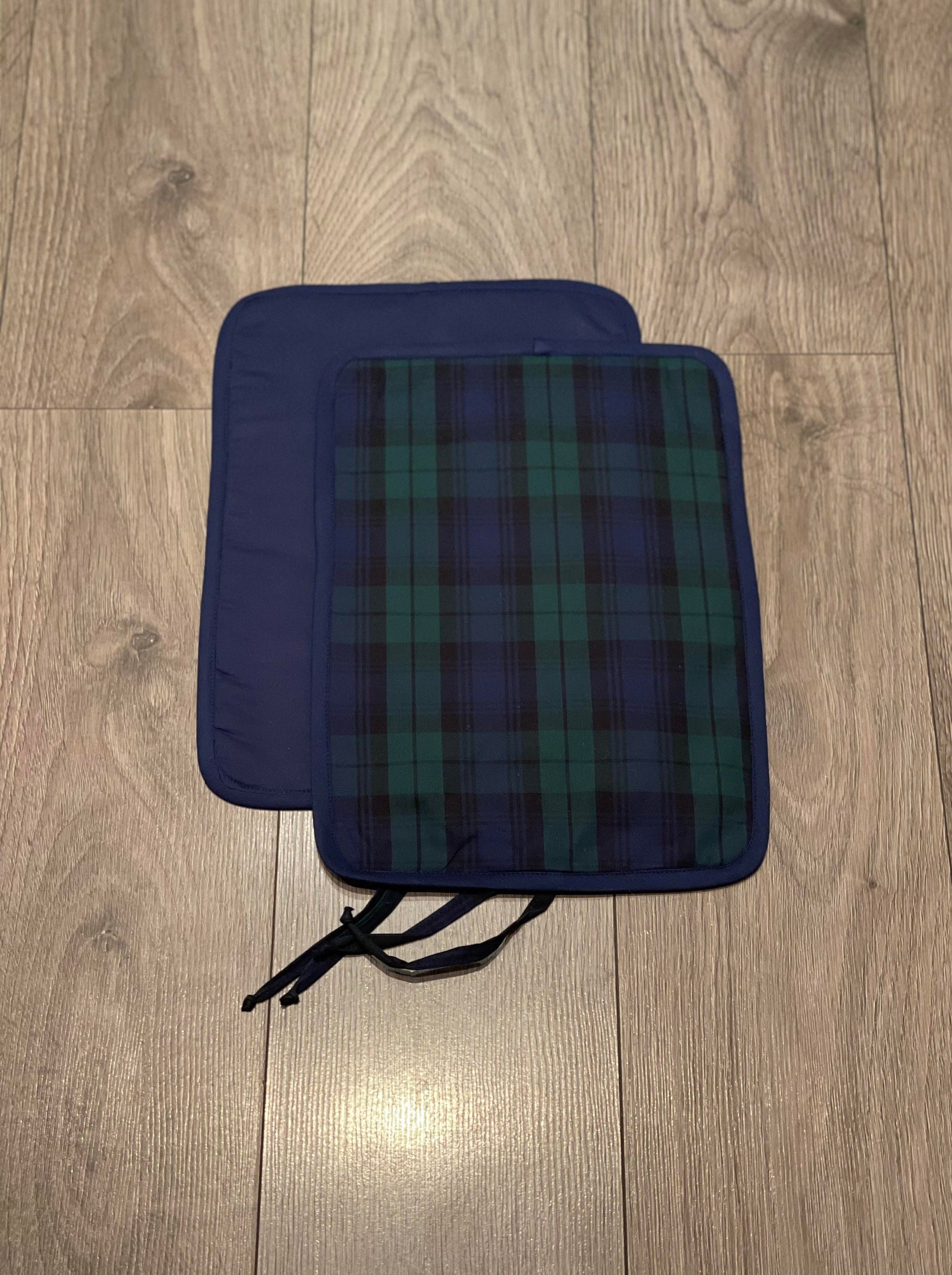 Rayburn 600 Sage Hob Lid Mat Pad Hob Cover With Straps Black Watch ...