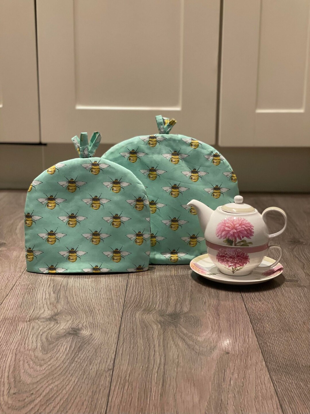TEA COSY Teapot Cover for a Cottage Retro Kitchen Green Yellow Honey ...