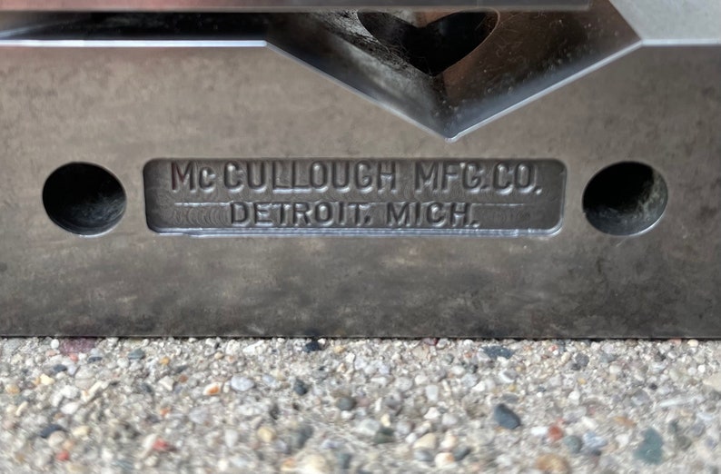 RARE 1947 Mccullough Mfg Company Detroit Michigan Machinist Drill Jig ...
