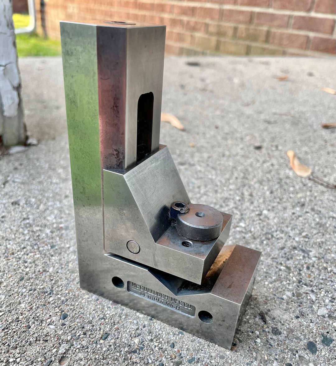 RARE 1947 Mccullough Mfg Company Detroit Michigan Machinist Drill Jig ...