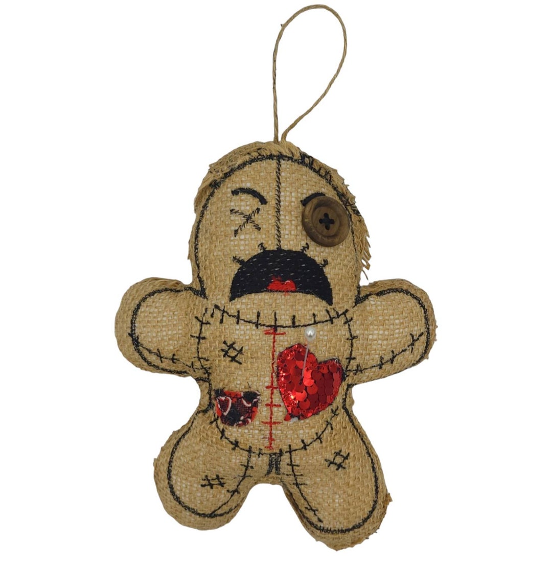 Halloween Voodoo Doll Decoration Embroidered Stuffed Animal Gift. - Etsy