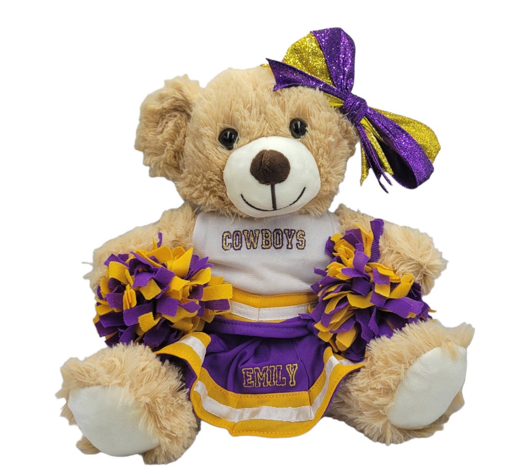 Personalized Cheerleader Teddy Bear: Embroidered School Spirit Gift - Etsy