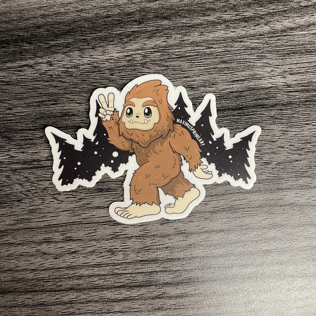3 Inch Vinyl Sticker - Peace Sign Bigfoot | Patty, Bigfoot, Stickers ...