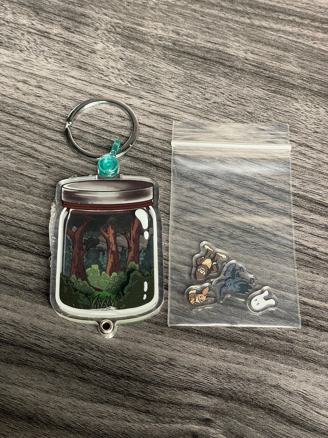 Assembly Required* Cryptid Shaker Jar Keychain - Sasquatch, Mothman ...