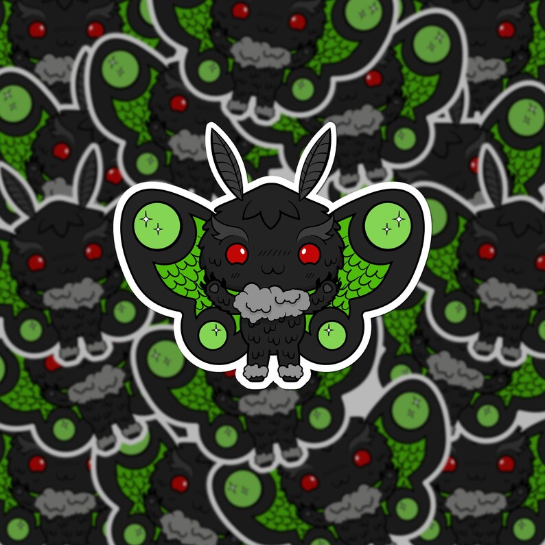 Cute Chibi Cryptid Stickers Cut Stickers Vinyl Weatherproof | Etsy