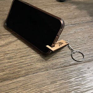 Bigfoot iPhone Holder Wooden Keychain - Kickstand - Etsy