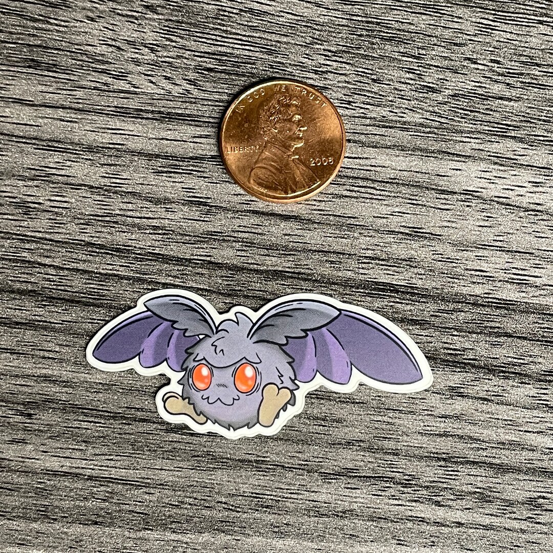 Cute Chibi Cryptid Stickers - Mothball/mothman - Die Cut Stickers Vinyl ...