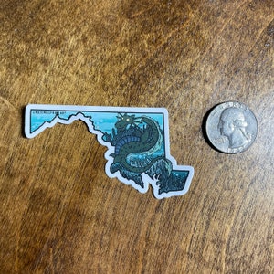 3 Inch Vinyl Cryptid State Stickers - Chessie or Snallygaster From ...