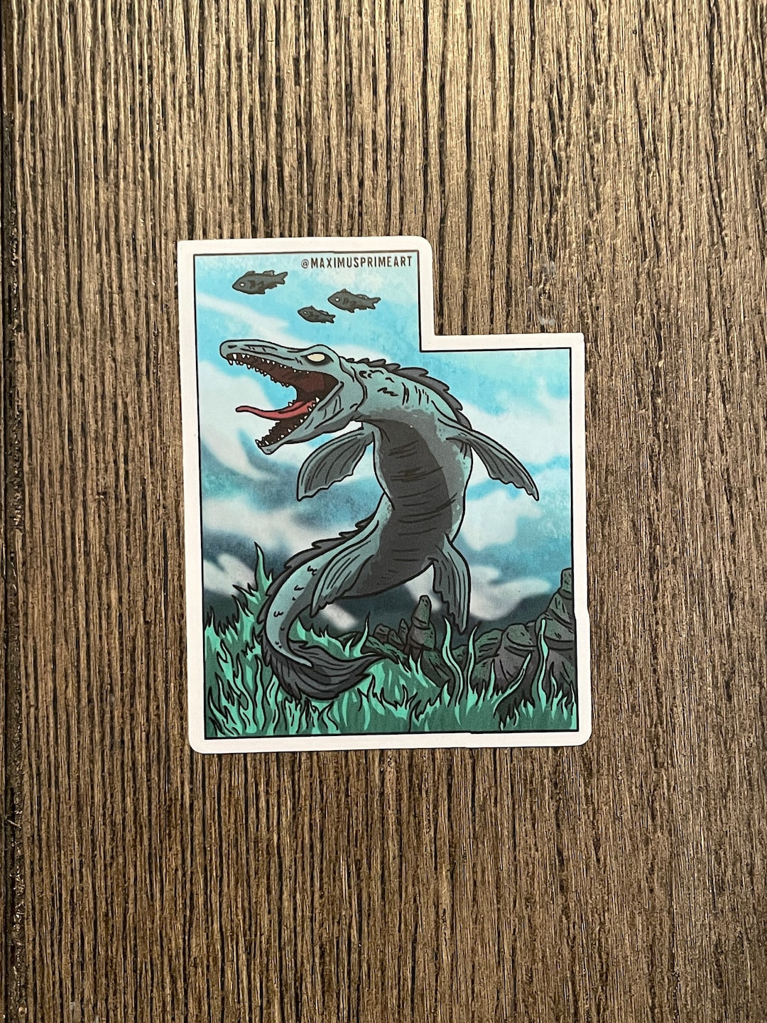 3 Inch Vinyl Cryptid State Stickers - Bear Lake Monster From Utah ...