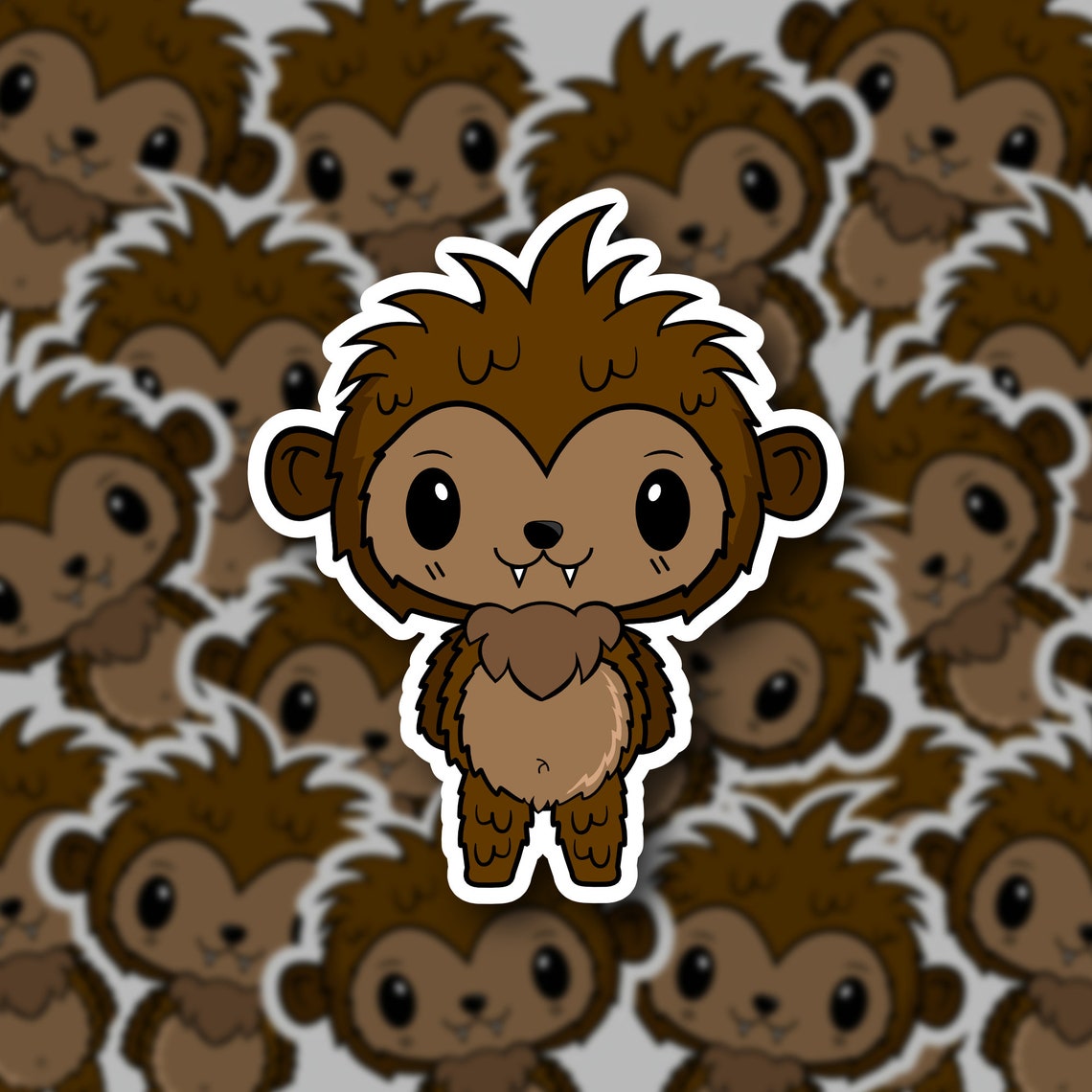 Cute Chibi Cryptid Stickers Cut Stickers Vinyl Weatherproof - Etsy
