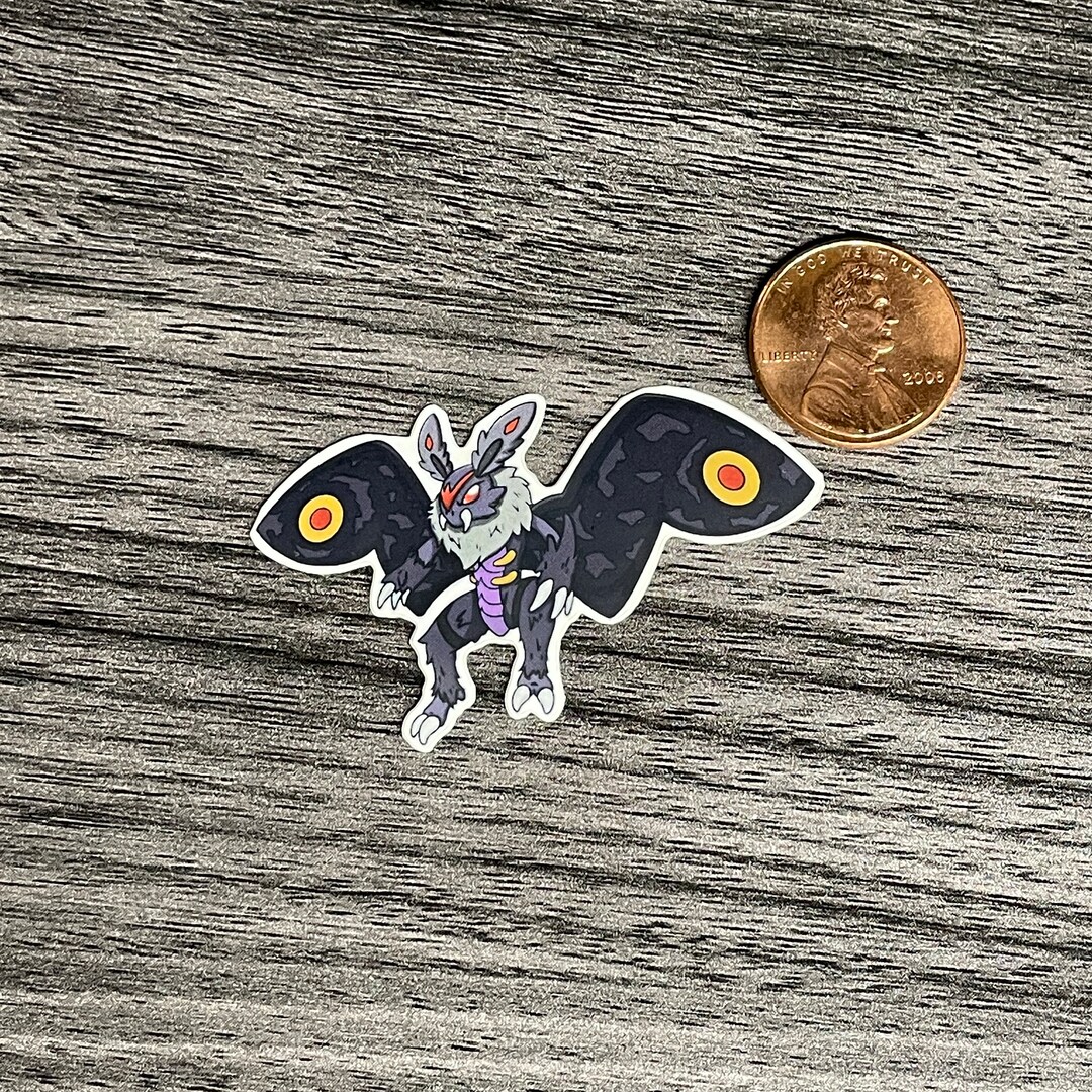 Cute Chibi Cryptid Stickers Motheran/mothman Die Cut Stickers Vinyl ...