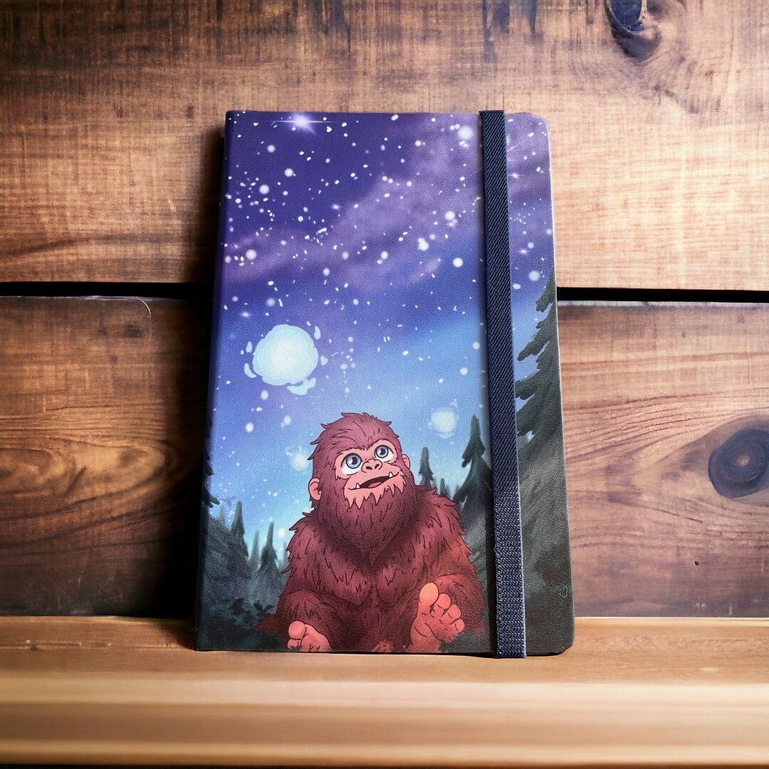 Bigfoot Journal - A5 Leatherette Journal - Line Paper, Cryptid ...
