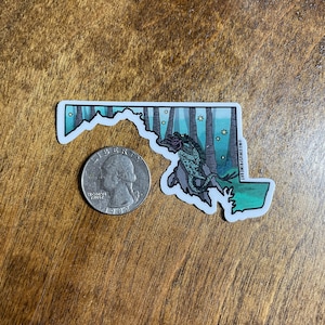 3 Inch Vinyl Cryptid State Stickers - Chessie or Snallygaster From ...