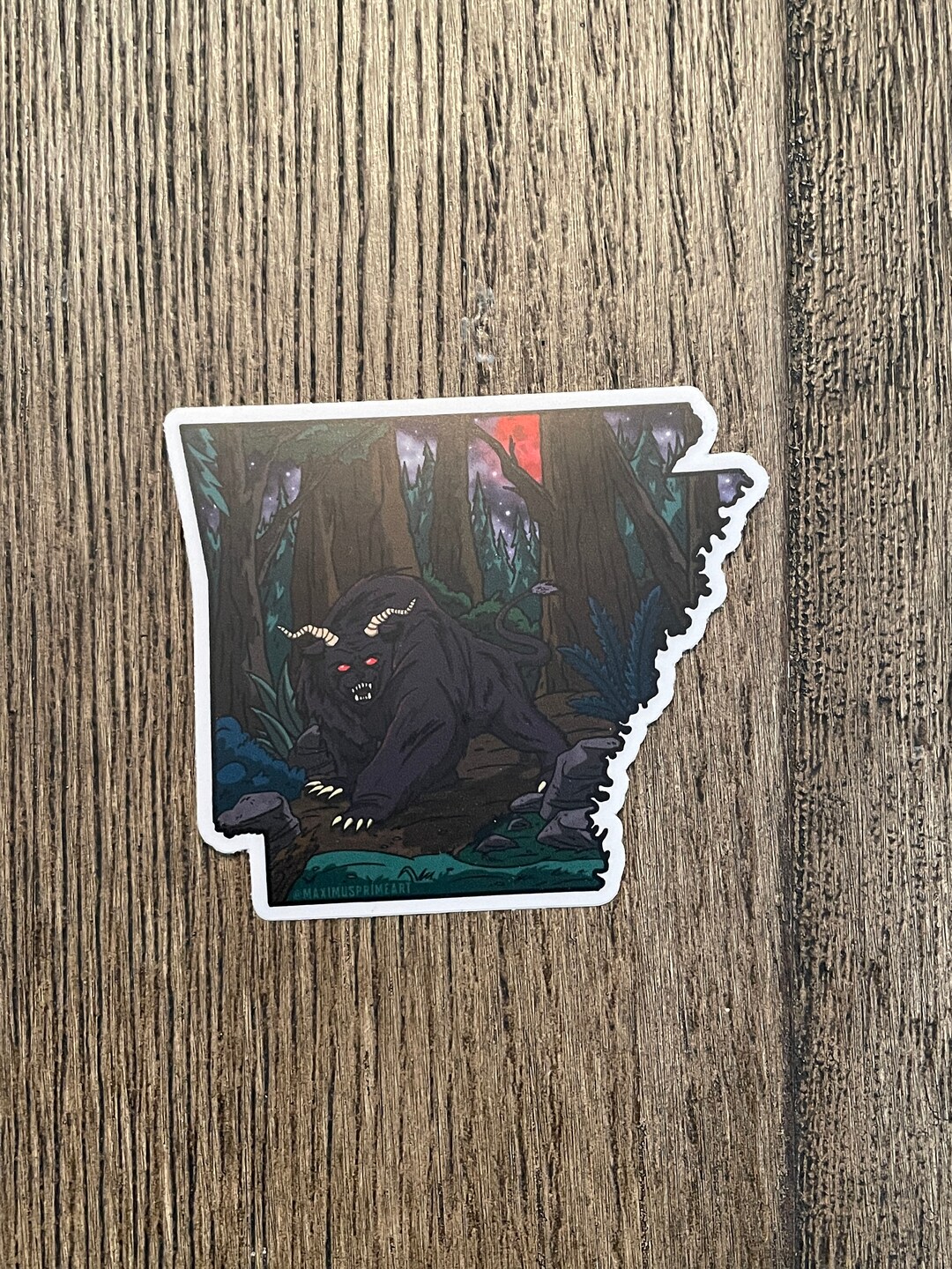 3 Inch Vinyl Cryptid State Stickers - Ozark Howler From Arkansas ...