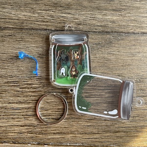 Assembly Required* Cryptid Shaker Jar Keychain - Sasquatch, Mothman ...