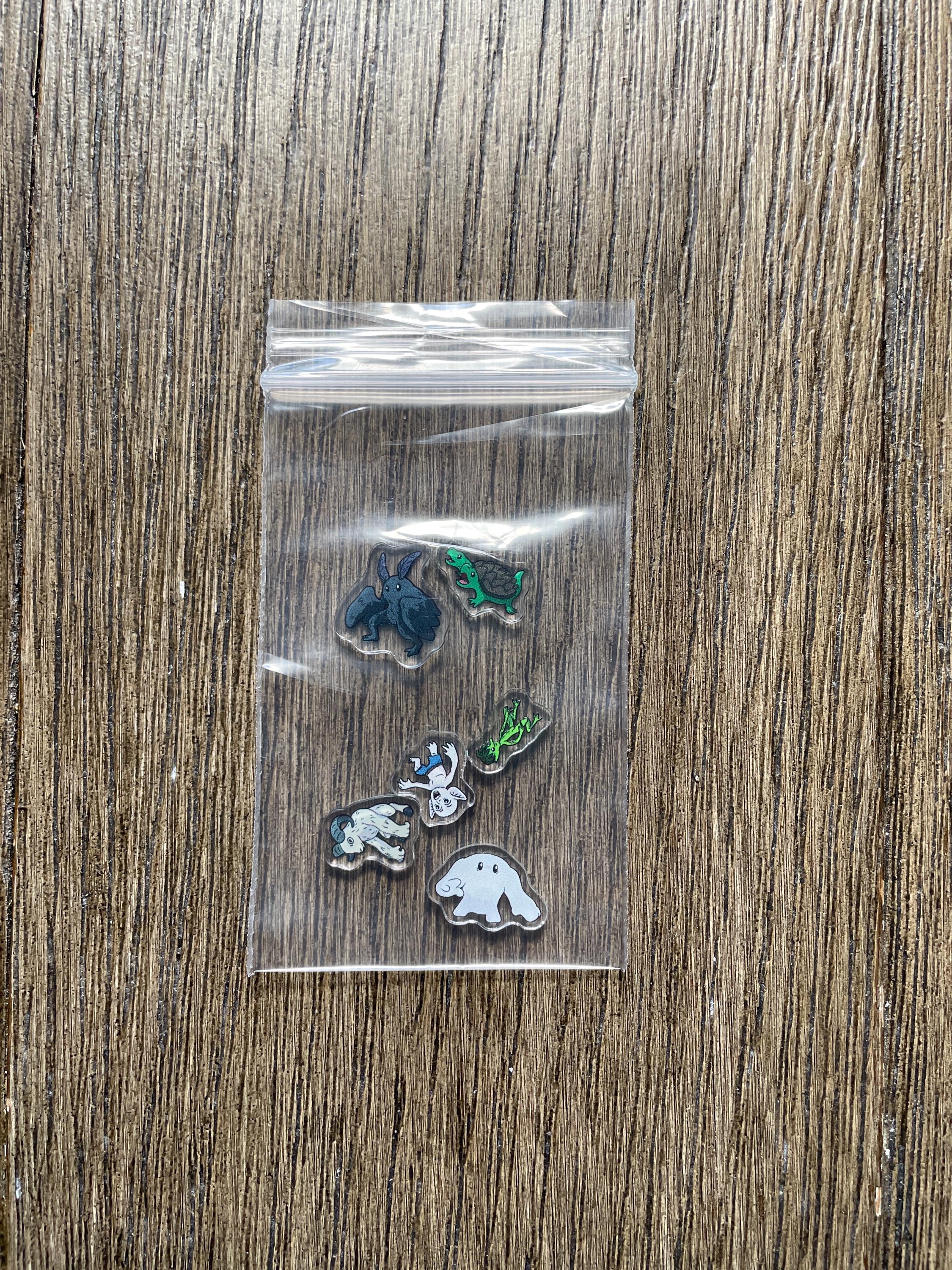 Cryptid Shaker Jar Keychain - West Virginia Pack, Mothman, Grafton ...