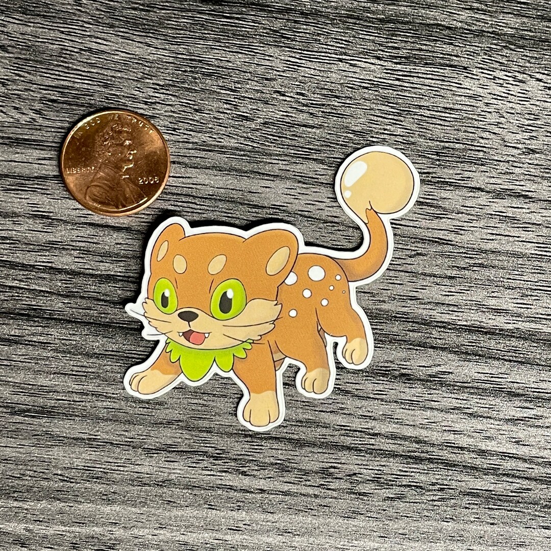 Cute Chibi Cryptid Stickers - Wampus Cat - Wampuss - Die Cut Stickers ...