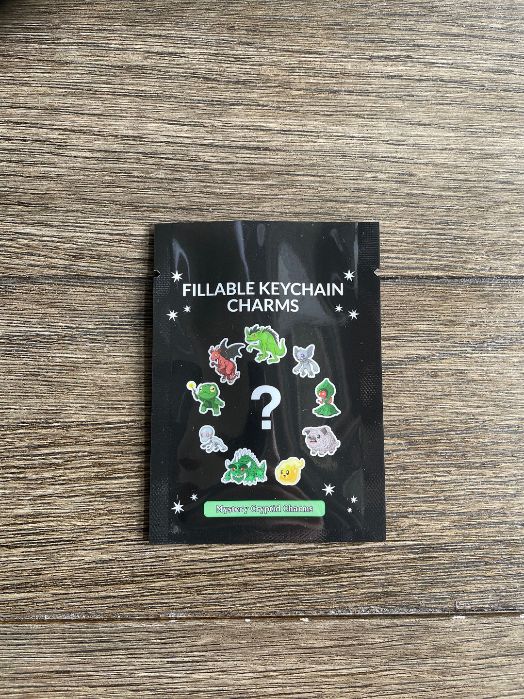 Fillable Keychain Charms - Mystery Cryptid Charm Pack ~ Shaker Charm ...