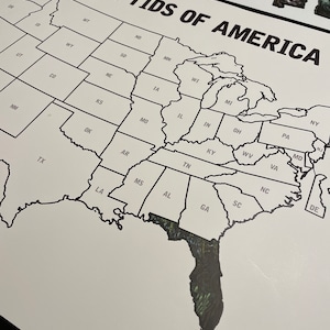 Cryptid Sticker Map of the United States - 18x24 Print - Camper Van ...