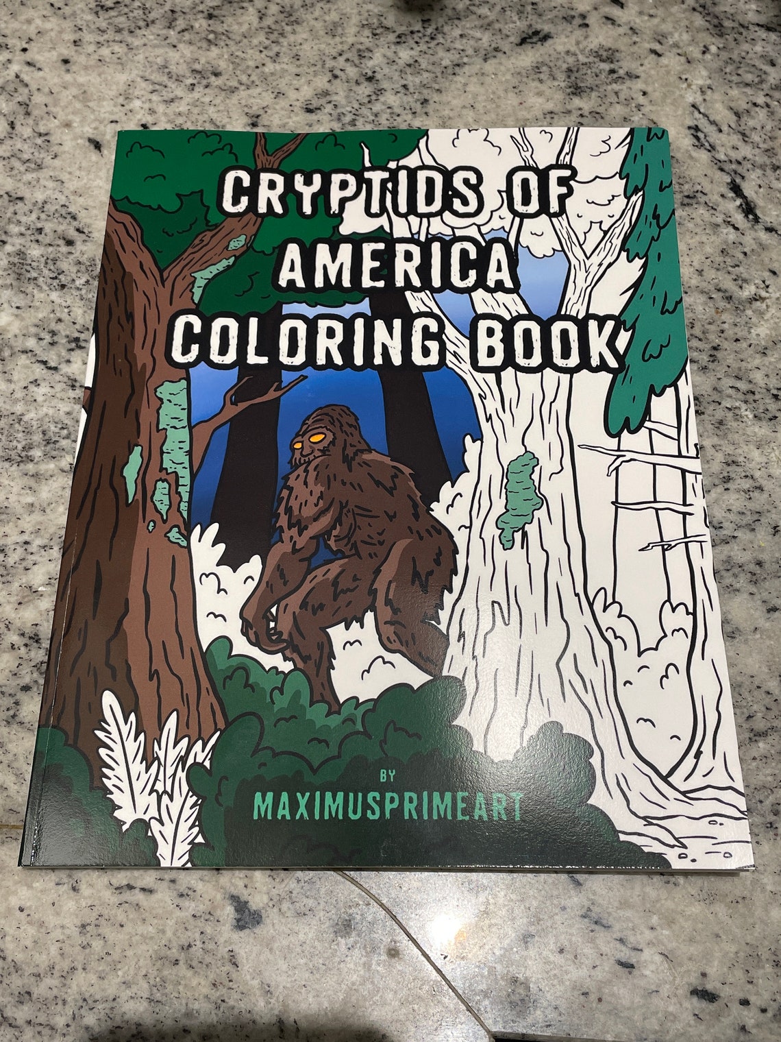 Cryptids of America Coloring Book Cryptid Kids Bigfoot - Etsy