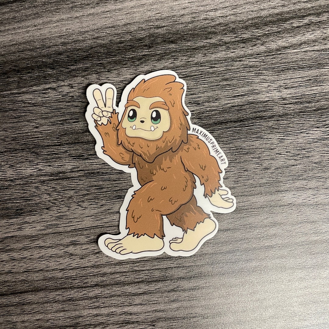 3 Inch Vinyl Sticker - Peace Sign Bigfoot | Patty, Bigfoot, Stickers ...