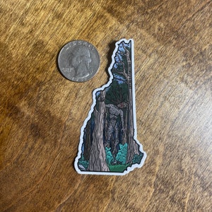 3 Inch Vinyl Cryptid State Stickers - Wood Devil From New Hampshire ...