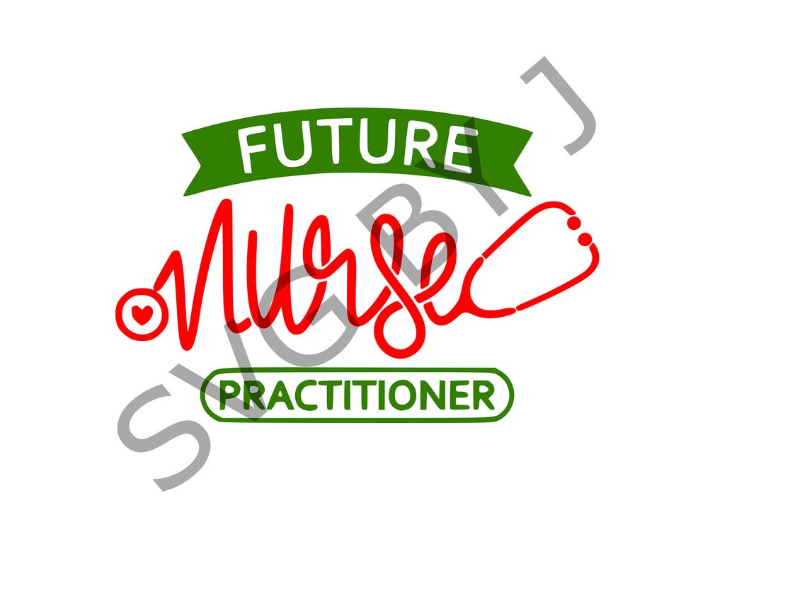 Layered Future Nurse Practitioner Svg Dxf Png .studio | Etsy