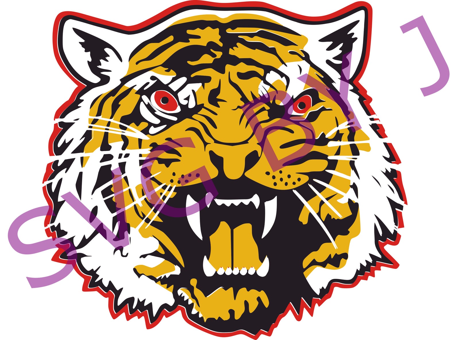 Layered Grambling University Tigers Svg Dxf Png Cameo | Etsy