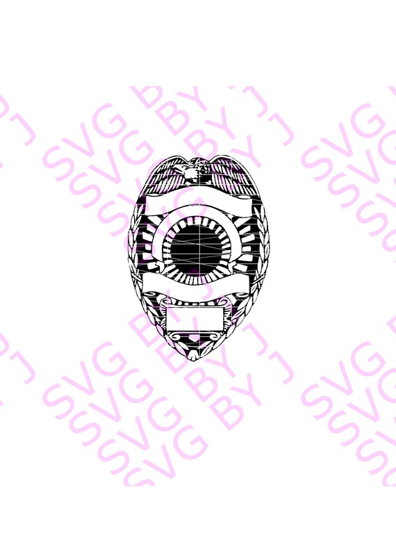 Police Badge Eagle Hero Svg Dxf Png Jpg Digital Cut | Etsy